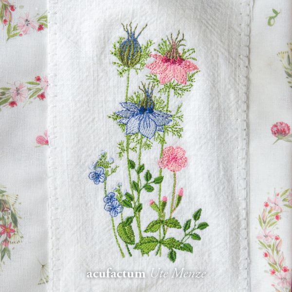 Acufactum MACHINE EMBROIDERY FILE - Maid in the Green - Willow Cottage Quilt Co