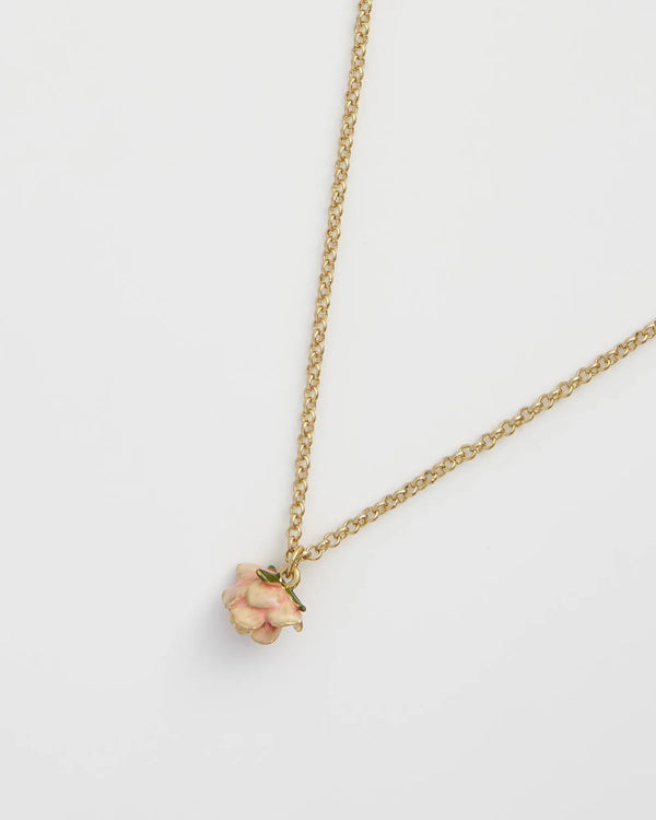 Fable England Rose Bud Necklace - Willow Cottage Quilt Co