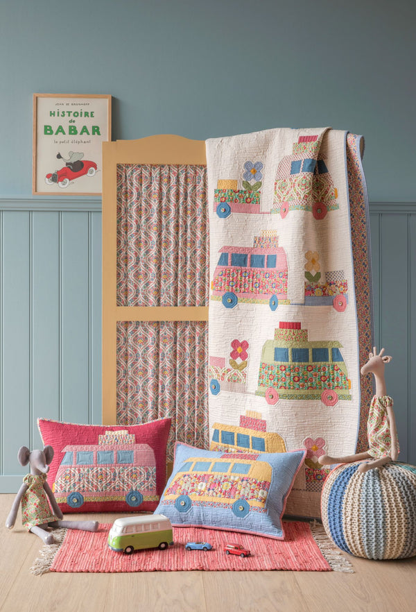Tilda Wallflower Campervan Quilt KIT - Willow Cottage Quilt Co