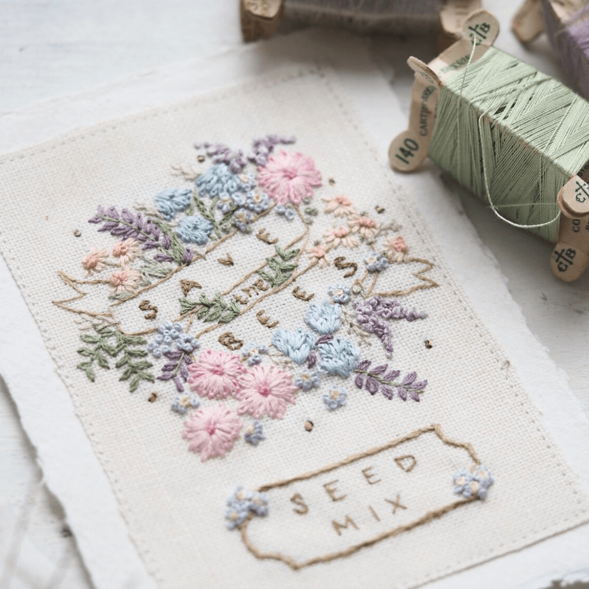 Embroidery: Nicki Franklin of The Stitchery - Willow Cottage Quilt Co